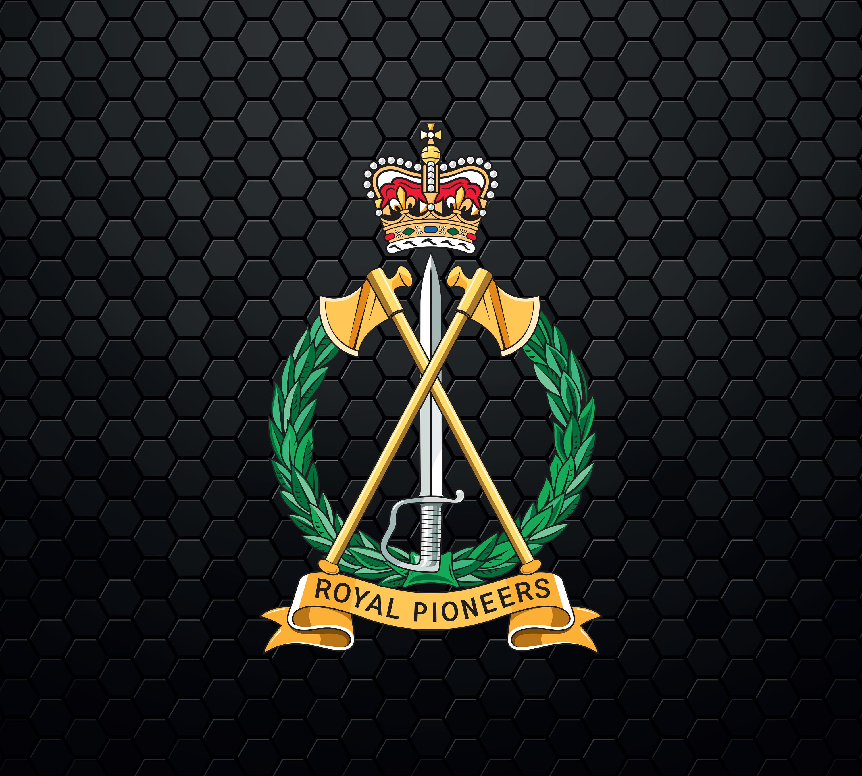 British Army Pioneer Corps Logo Decal Emblem Crest Insignia - Etsy