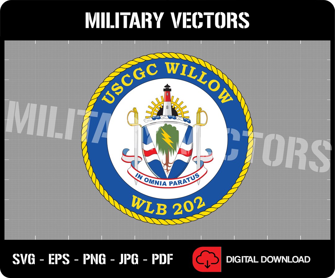 USCGC Willow (WLB-202) - U.S. Coast Guard Cutter Ship - Patch Pin Logo ...