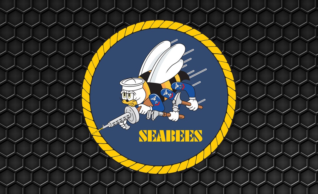 US Navy SEABEES Naval Construction Force (NCF) - Patch Pin Logo Decal ...
