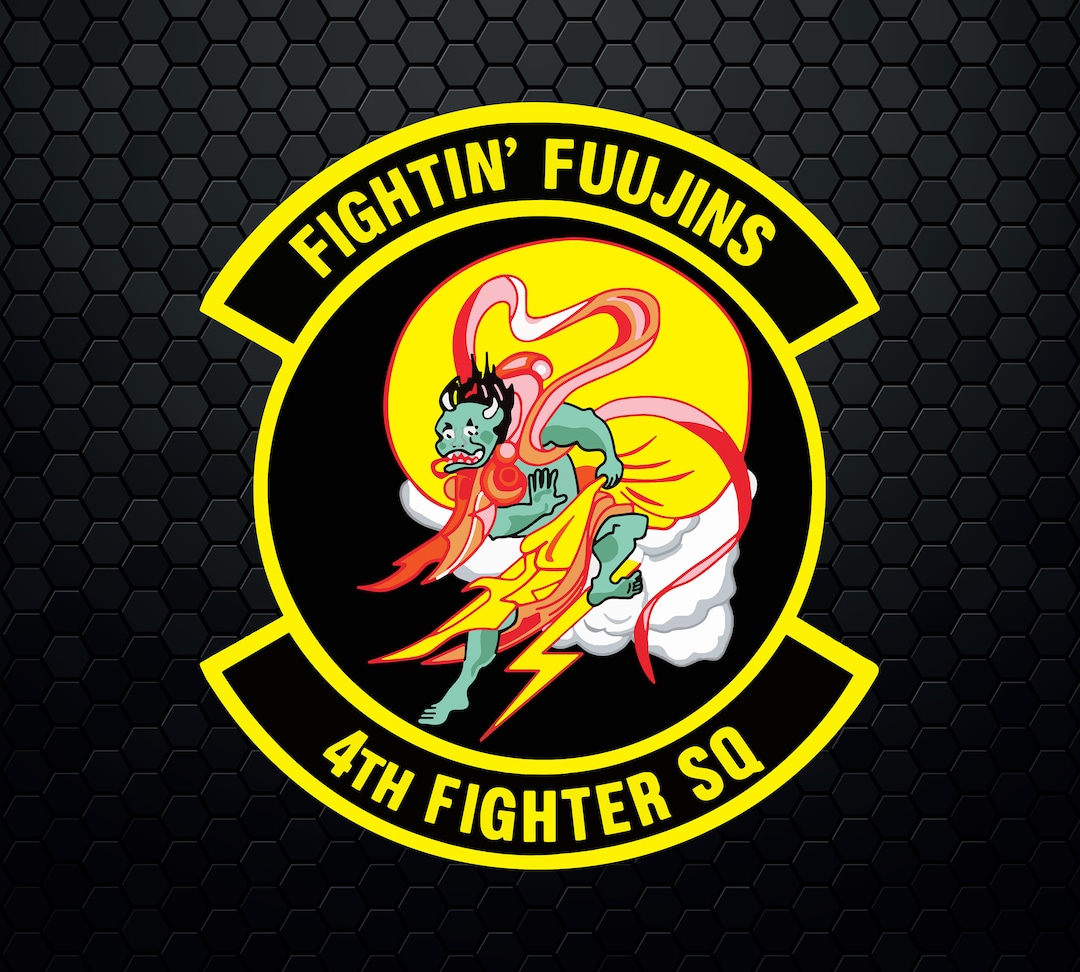 USAF 4th Fighter Squadron - Air Force 4th FS - Logo Decal Emblem Crest ...