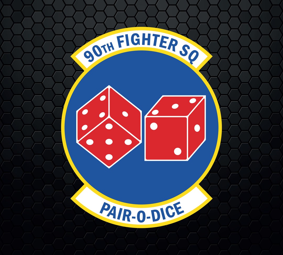 USAF 90th Fighter Squadron - Air Force 90th FS - Logo Decal Emblem ...