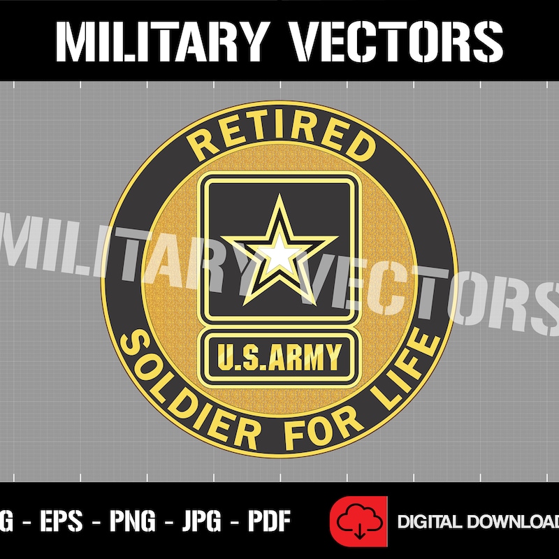 Us Army Retired Svg - Etsy