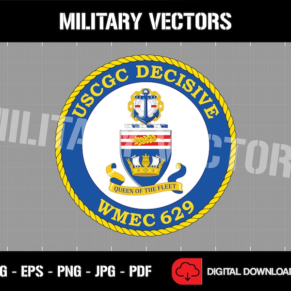 Us Coast Guard Ship Svg - Etsy