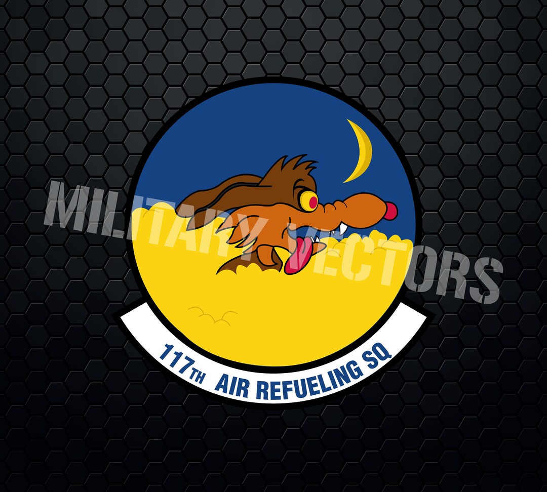 U.S. Air Force (USAF) 117th Air Refueling Squadron - Patch Logo Decal ...