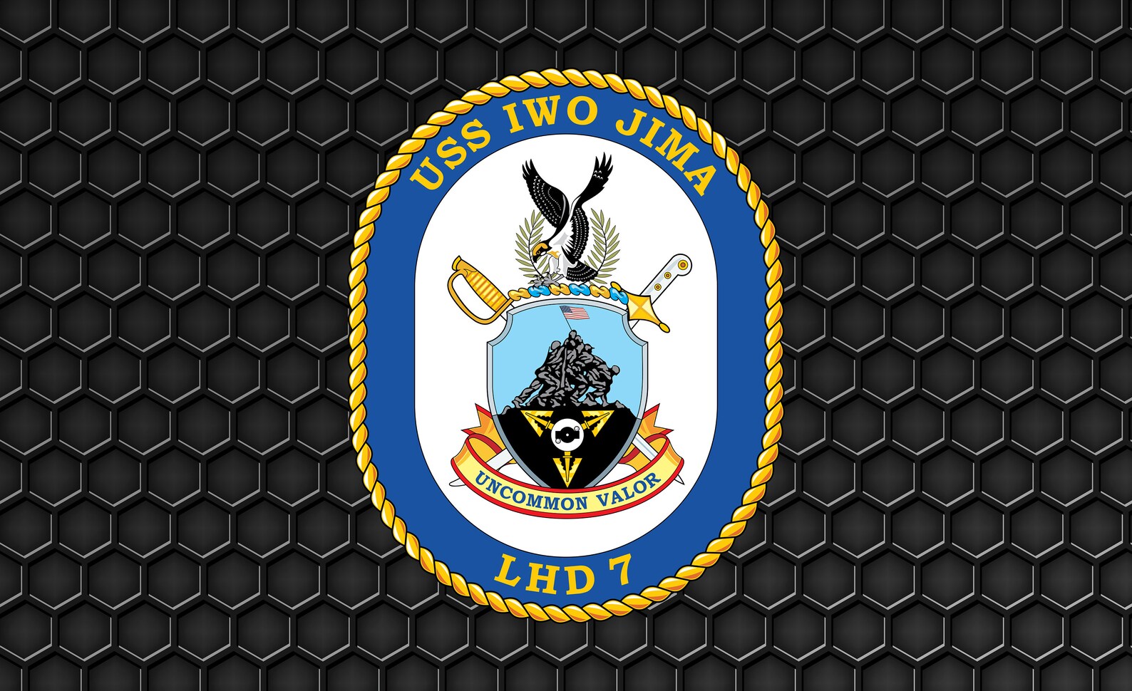 US Navy USS Iwo Jima LHD-7 Amphibious Assault Ship Patch Pin | Etsy