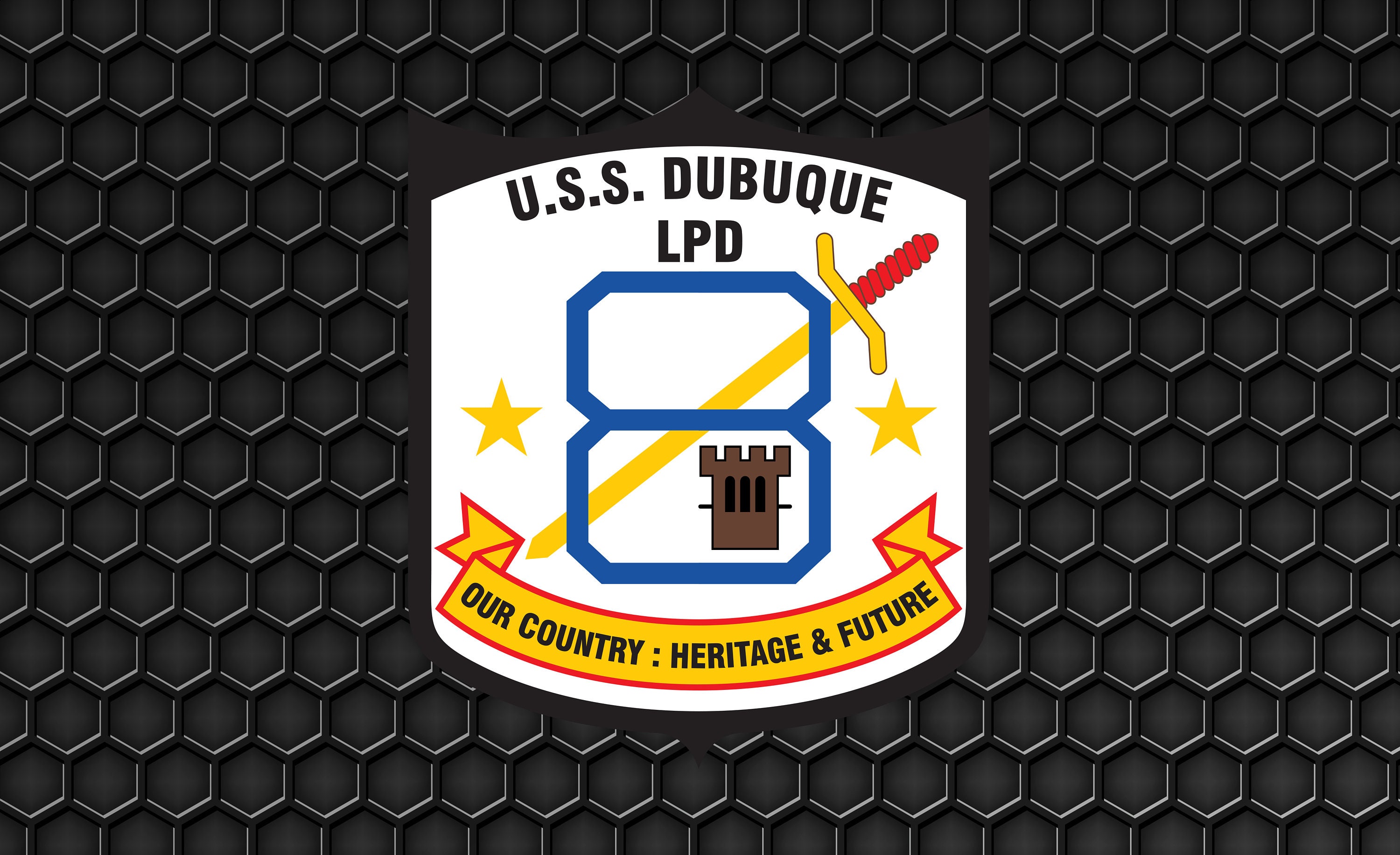 US Navy USS Dubuque LPD-8 Amphibious Transport Dock Patch - Etsy