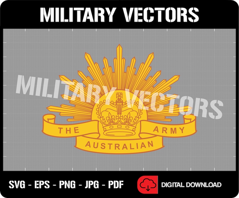 Australian Army - Military Patch Logo Decal Emblem Crest Insignia ...