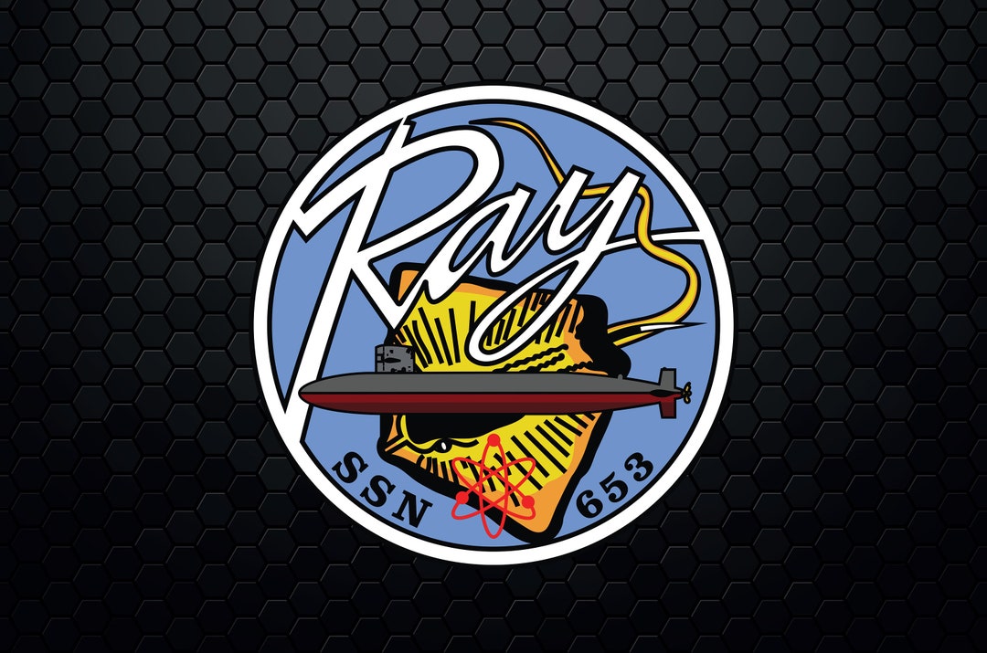 USS Ray (SSN-653) Attack Submarine - Patch Logo Decal Emblem Crest ...
