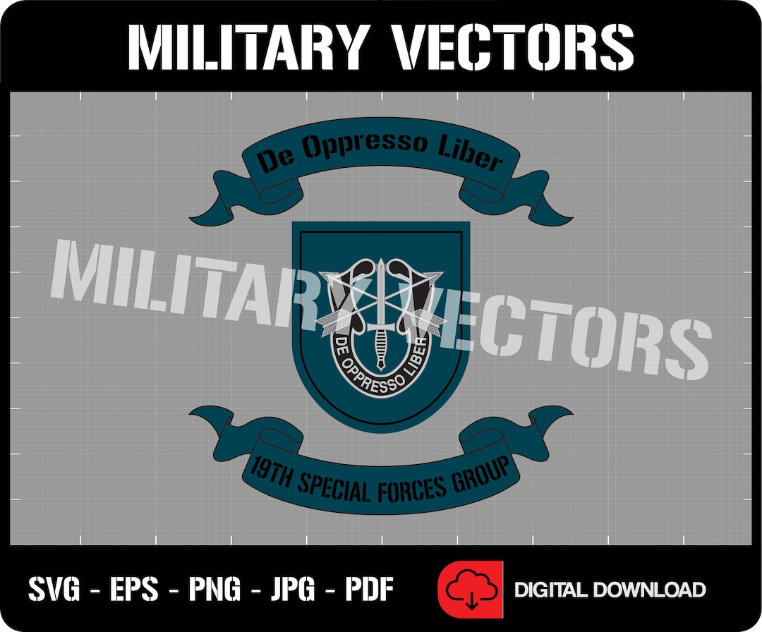 U.S. Army Special 19th Special Forces Group (19th SFG)(A) - Green ...