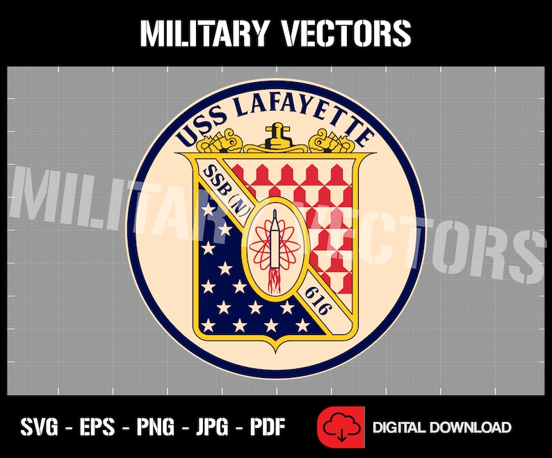 USS Lafayette SSBN-616 Ballistic Missile Submarine Patch - Etsy