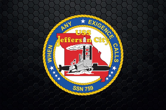 USS Jefferson City SSN-759 Attack Submarine Patch Logo - Etsy