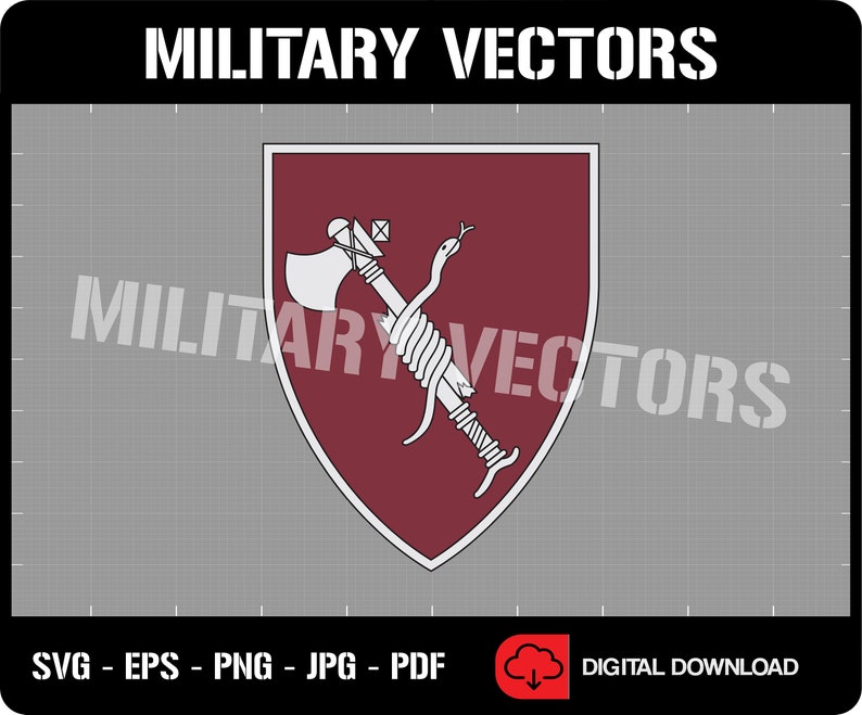 U.S. Army 52nd Medical Battalion Medical Corps Patch Logo Decal Emblem ...