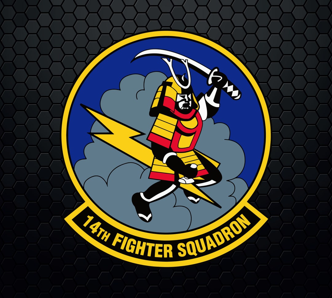 USAF 14th Fighter Squadron - Air Force 14th FS - Logo Decal Emblem ...