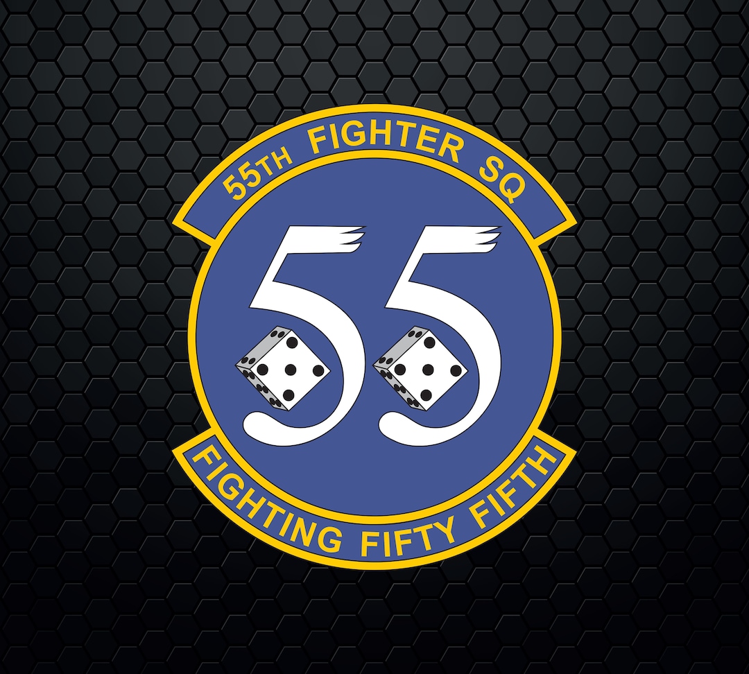 USAF 55th Fighter Squadron - Air Force 55th FS - Logo Decal Emblem ...