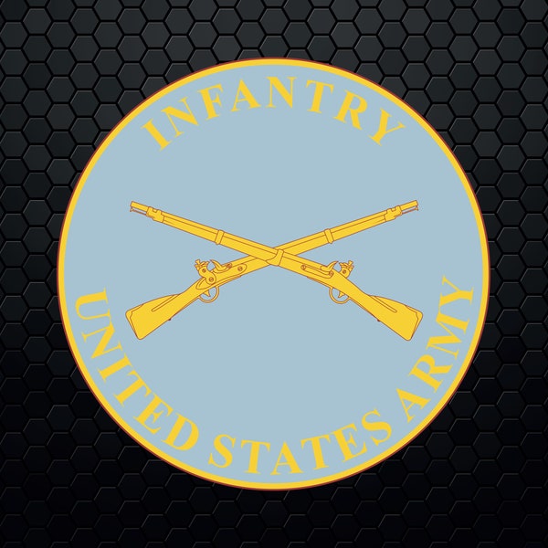 Us Army Infantry Branch Insignia Svg - Etsy
