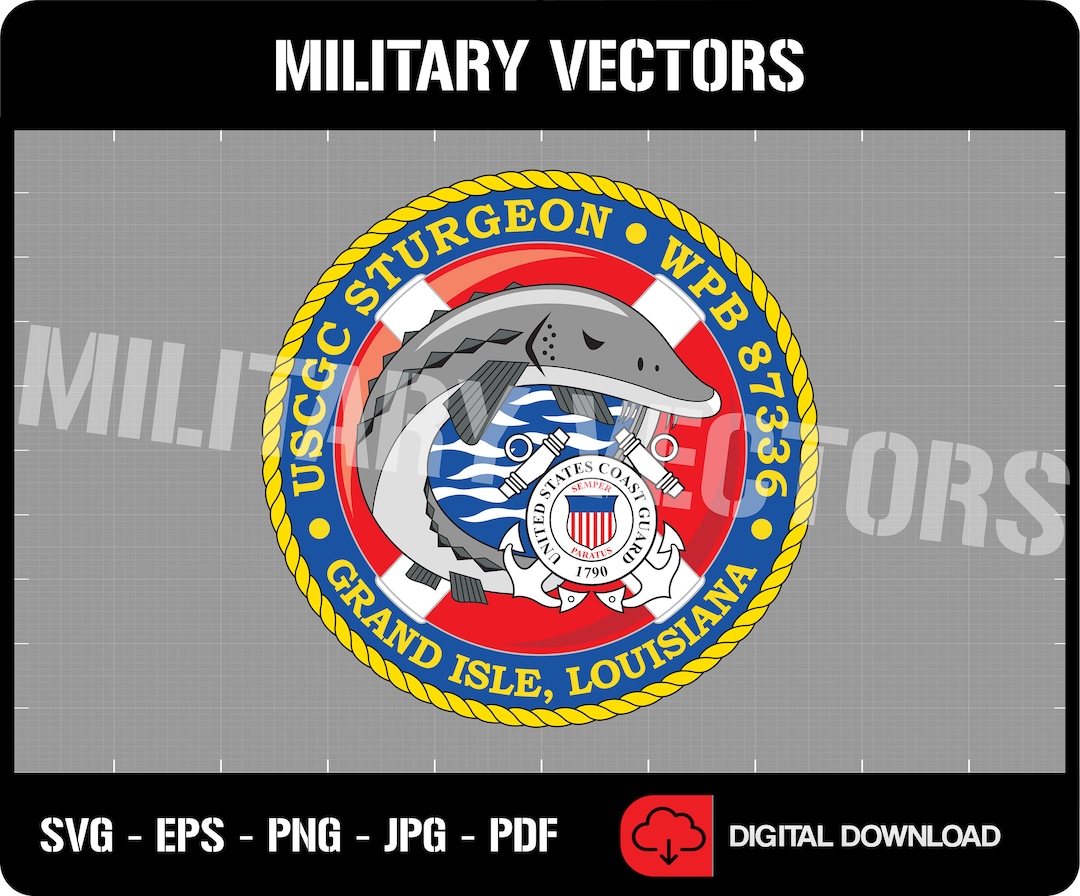 USCGC Sturgeon (WPB-87336) - U.S. Coast Guard Cutter Ship - Patch Pin ...