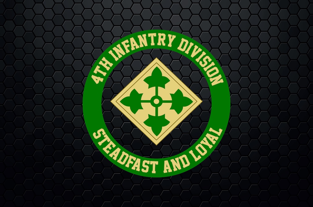 US Army 4th Infantry Division - Patch Logo Decal Emblem Crest Insignia ...
