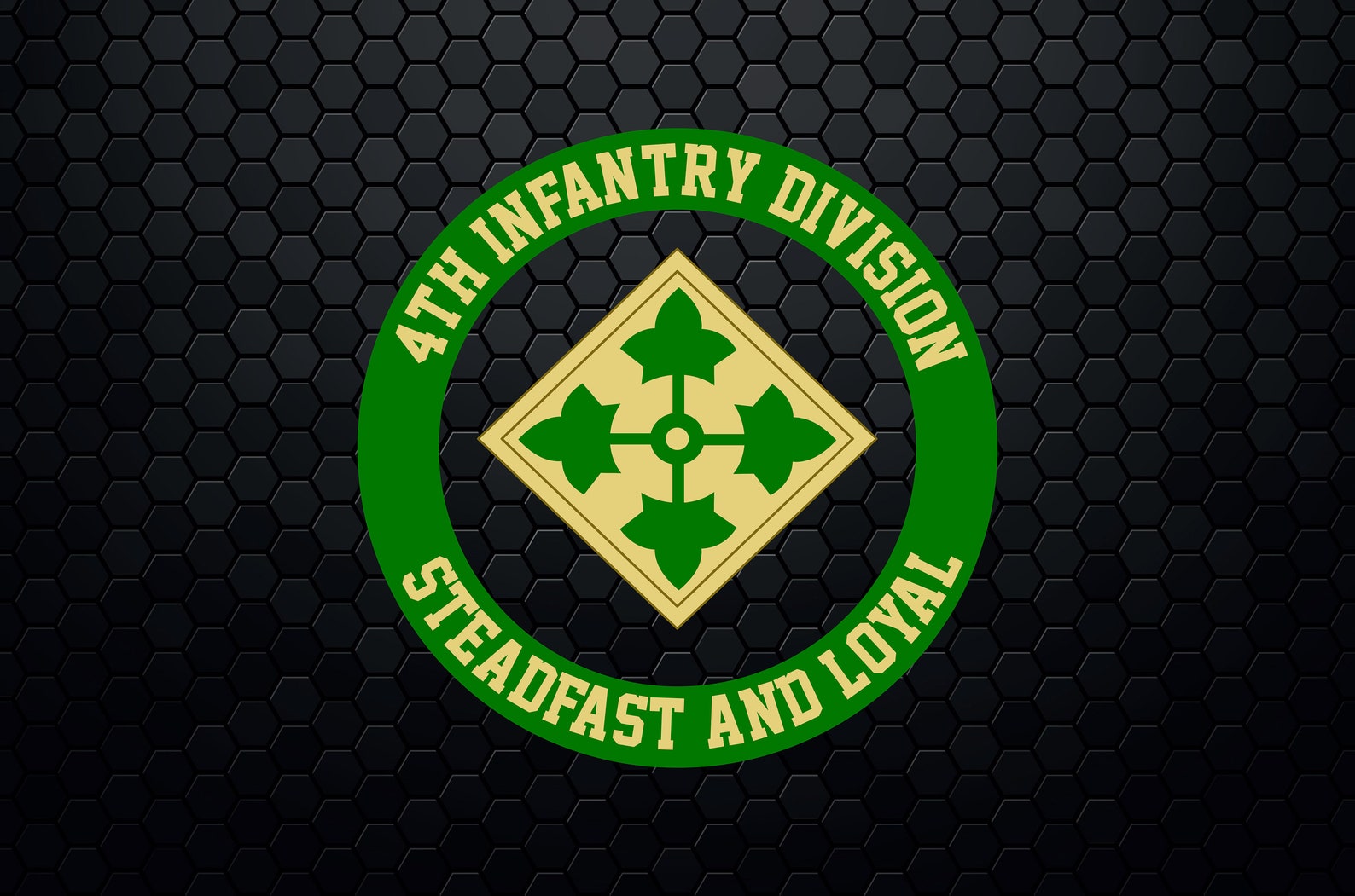 US Army 4th Infantry Division - Patch Logo Decal Emblem Crest Insignia ...