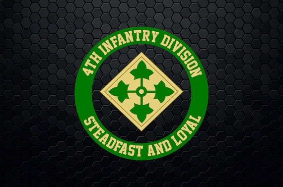 US Army 4th Infantry Division Patch Logo Decal Emblem Crest | Etsy