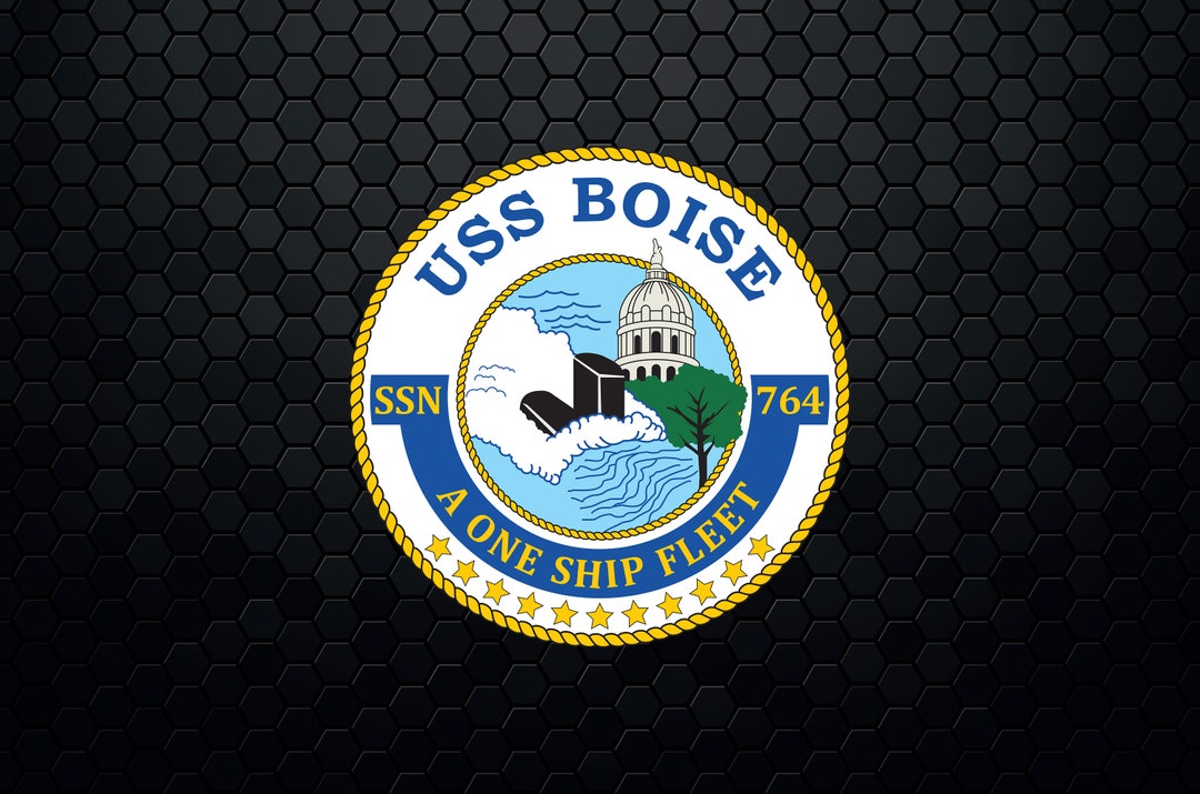 USS Boise (SSN-764) Attack Submarine - Patch Logo Decal Emblem Crest ...