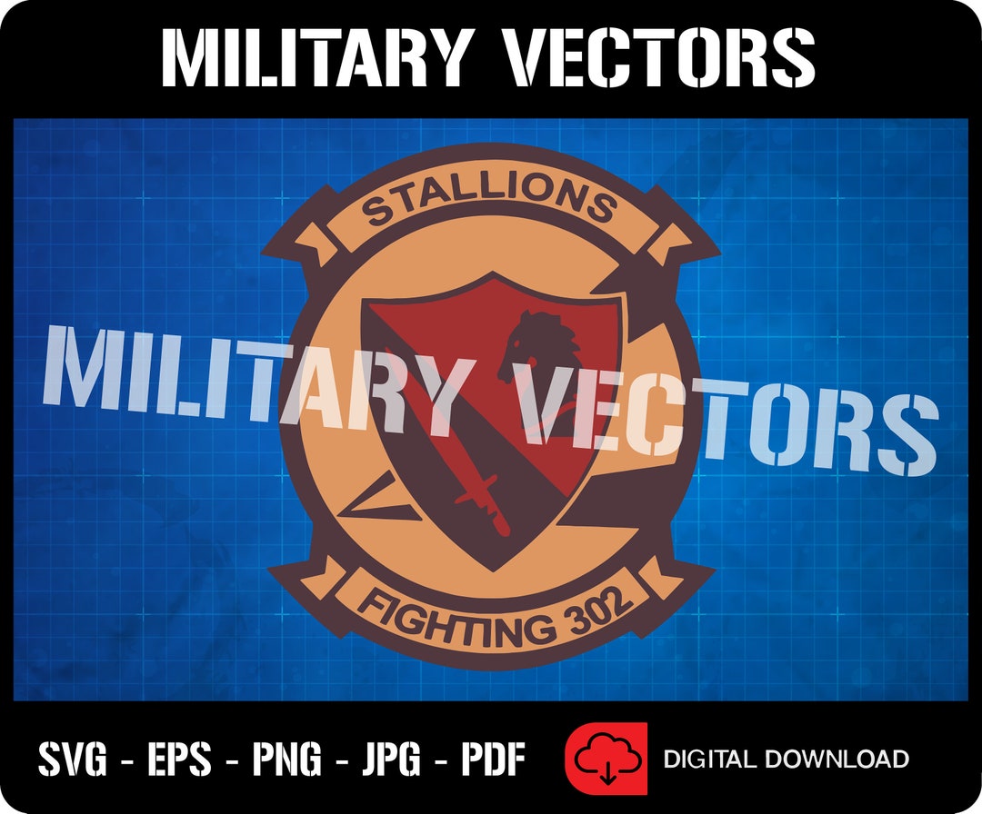 U.S. Navy Fighter Squadron 302 (VF-302) - USN Patch Logo Decal Emblem ...