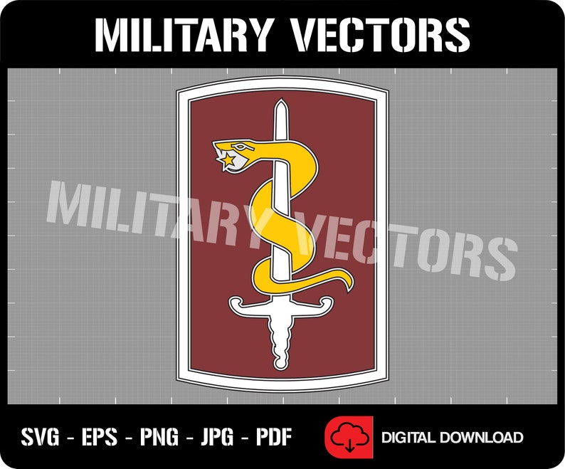 U.S. Army 30th Medical Command Medical Corps Patch Logo Decal Emblem ...