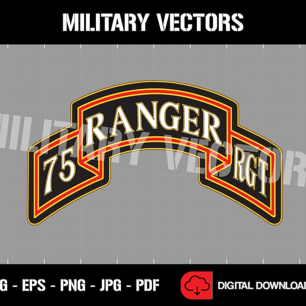 75th Ranger Regiment U.s. Army Rangers Rltw - Etsy Denmark