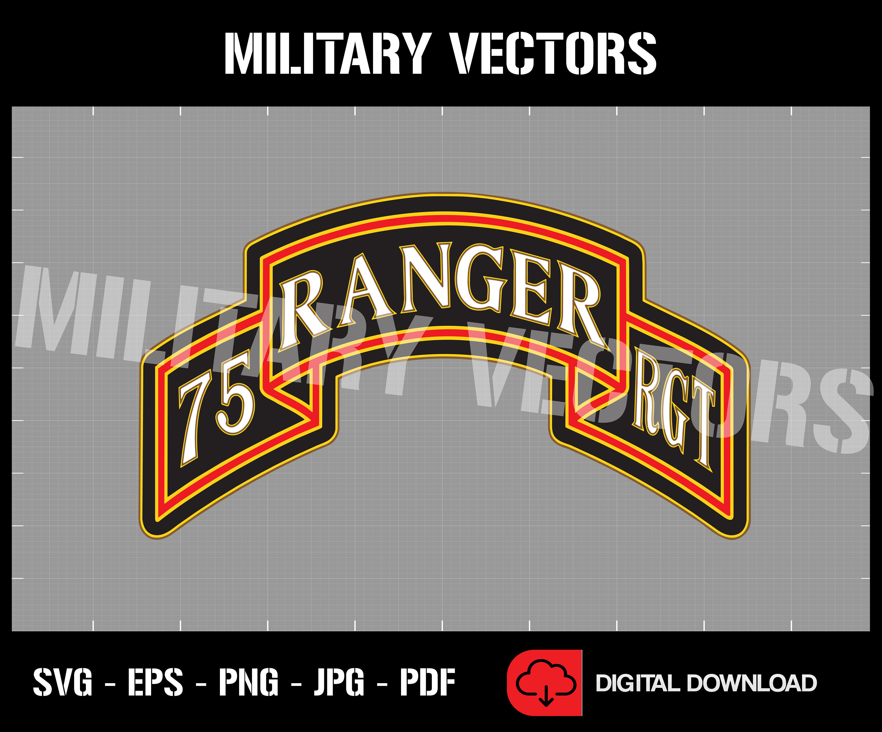 75th Ranger Regiment - U.S. Army Rangers - RLTW - Patch Logo Decal ...