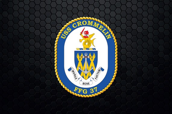 USS Crommelin FFG-37 Naval Frigate Patch Logo Decal Emblem | Etsy