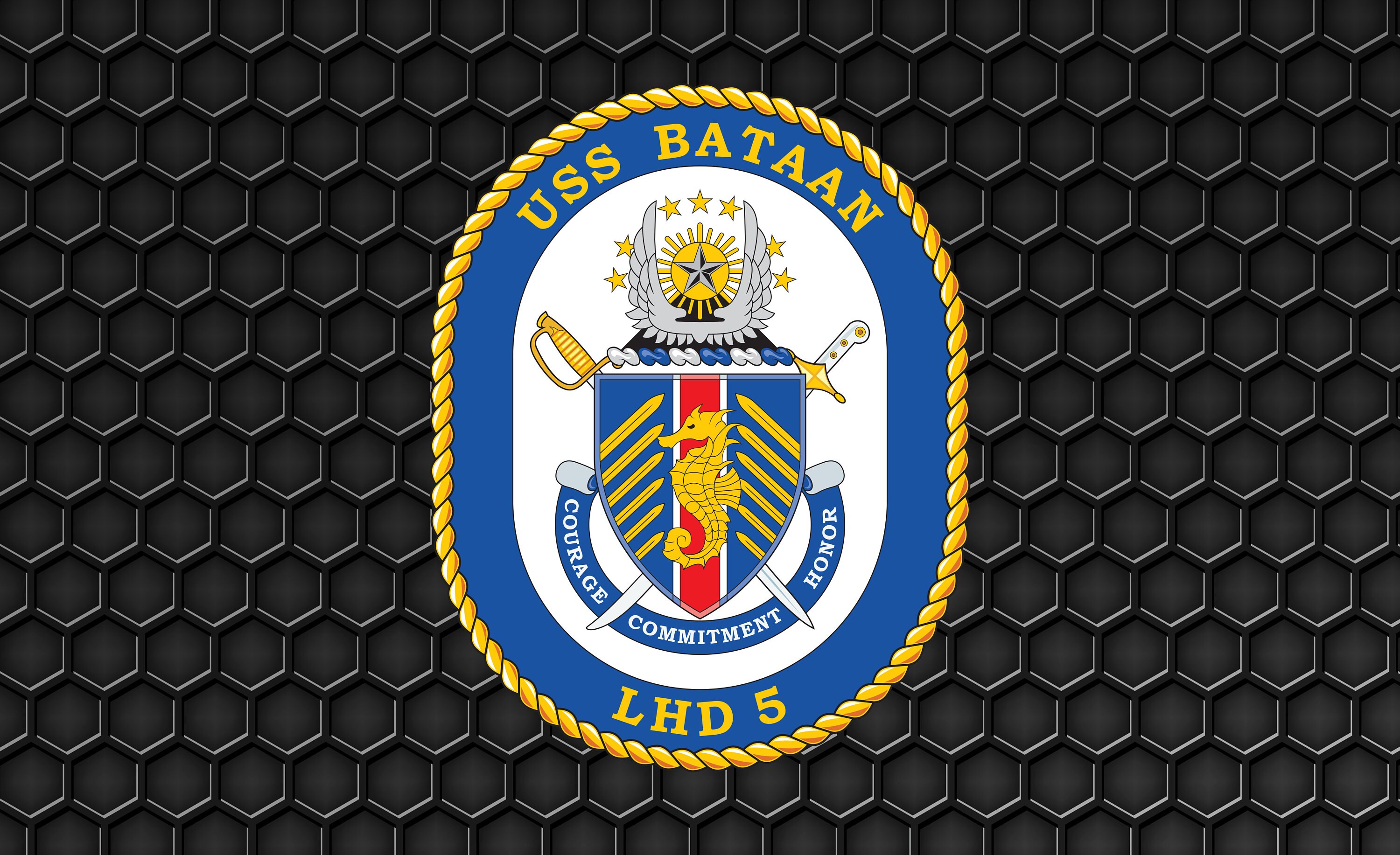 US Navy USS Bataan LHD-5 Amphibious Assault Ship Patch Pin - Etsy