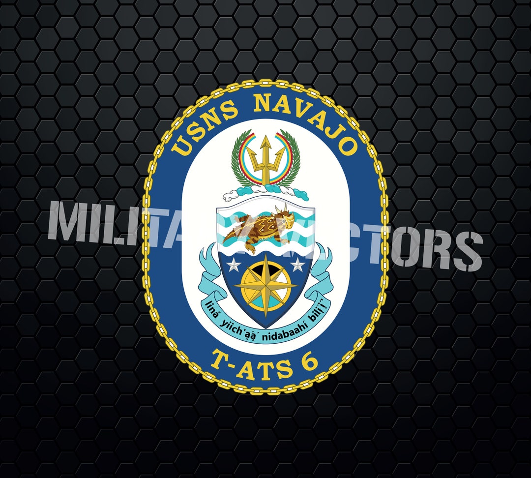 USNS Navajo (T-ATS-6) - U.S. Navy Ship - Patch Logo Decal Emblem Crest ...