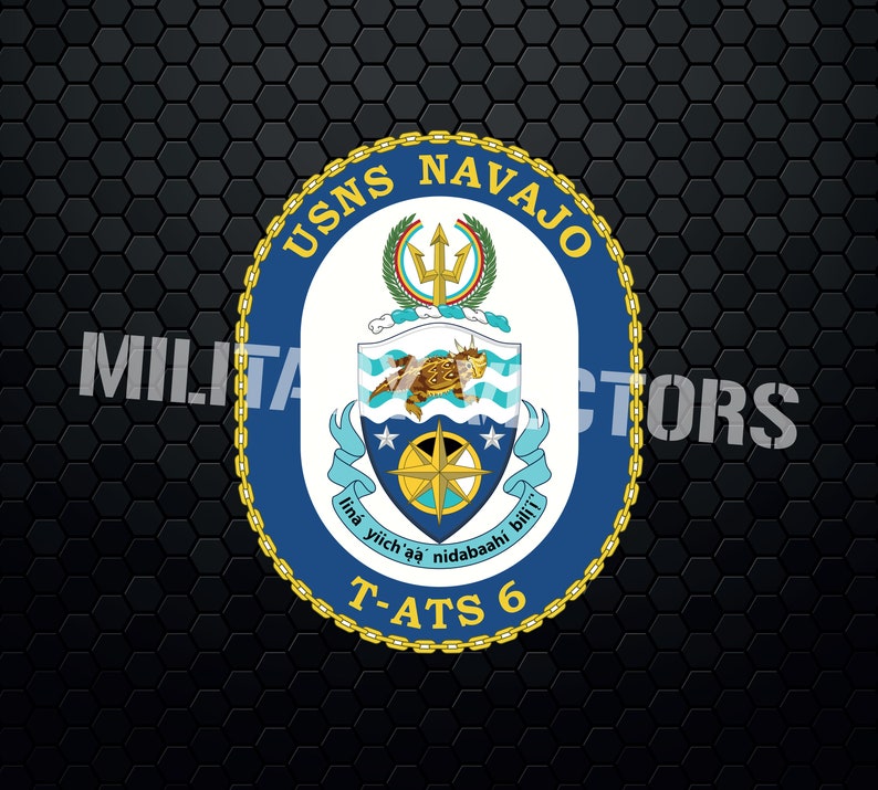 USNS Navajo (T-ATS-6) - U.S. Navy Ship - Patch Logo Decal Emblem Crest ...