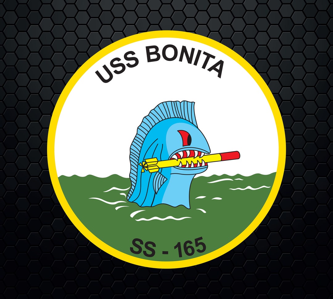 U.S. Navy USS Bonita SS-165 Submarine - Patch Logo Decal Emblem Crest ...