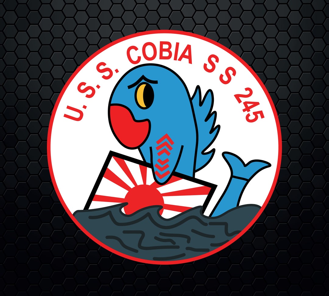 U.S. Navy USS Cobia SS-245 Submarine - Patch Logo Decal Emblem Crest ...