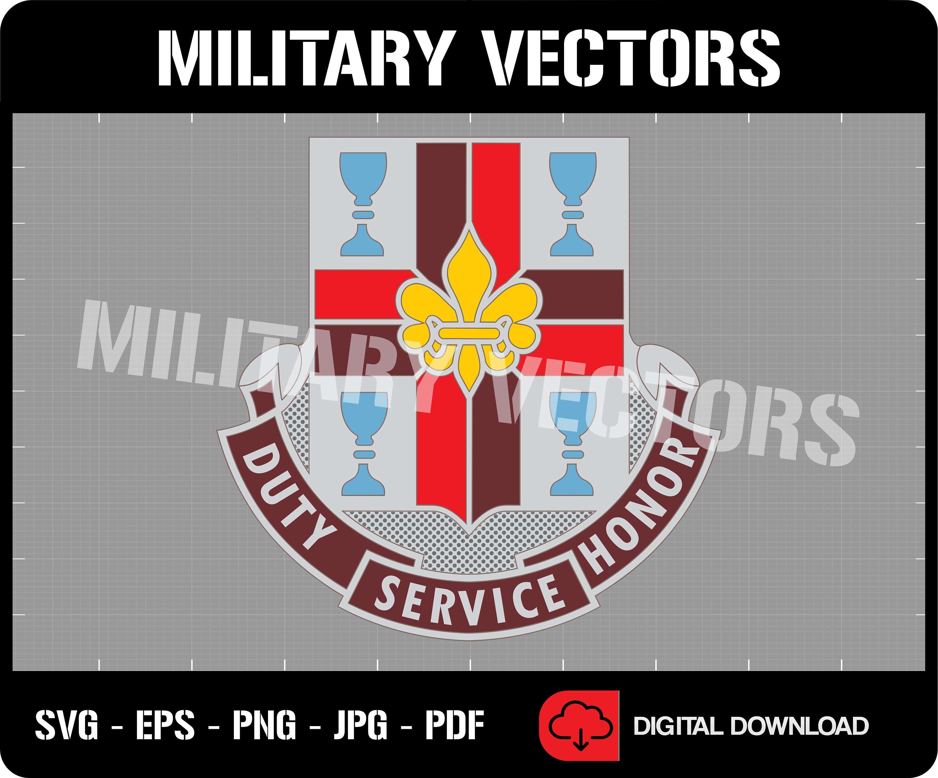 U.S. Army 439th Medical Battalion - Medical Corps Patch Logo Decal ...