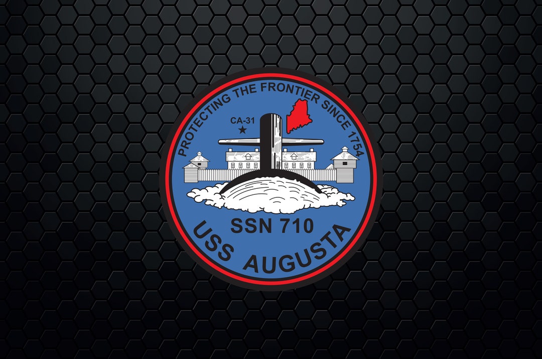 USS Augusta (SSN-710) Attack Submarine - Patch Logo Decal Emblem Crest ...