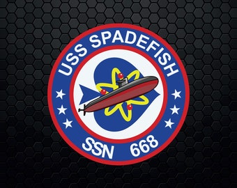 Uss Spadefish Svg - Etsy