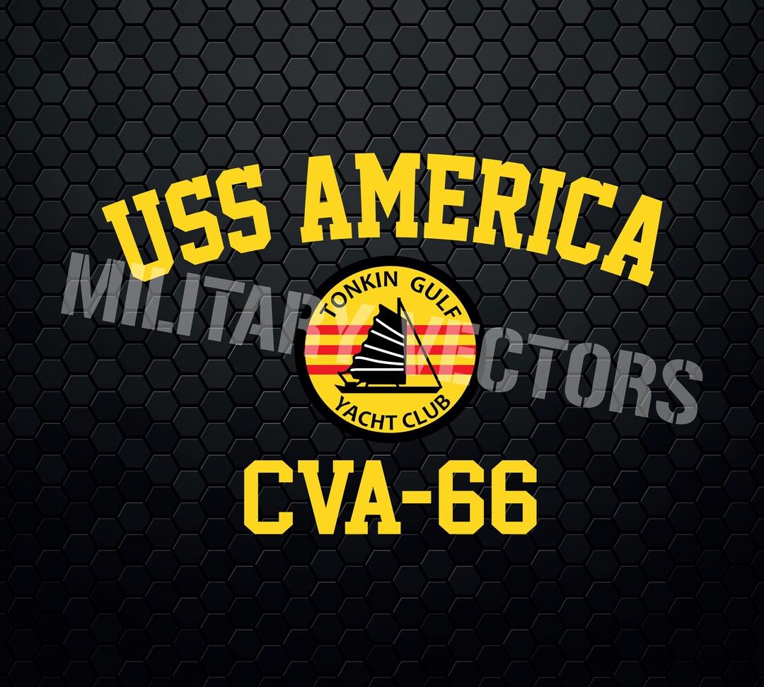 USS America CVA-66 Tonkin Gulf Yacht Club 7th Fleet Vietnam War - Patch ...