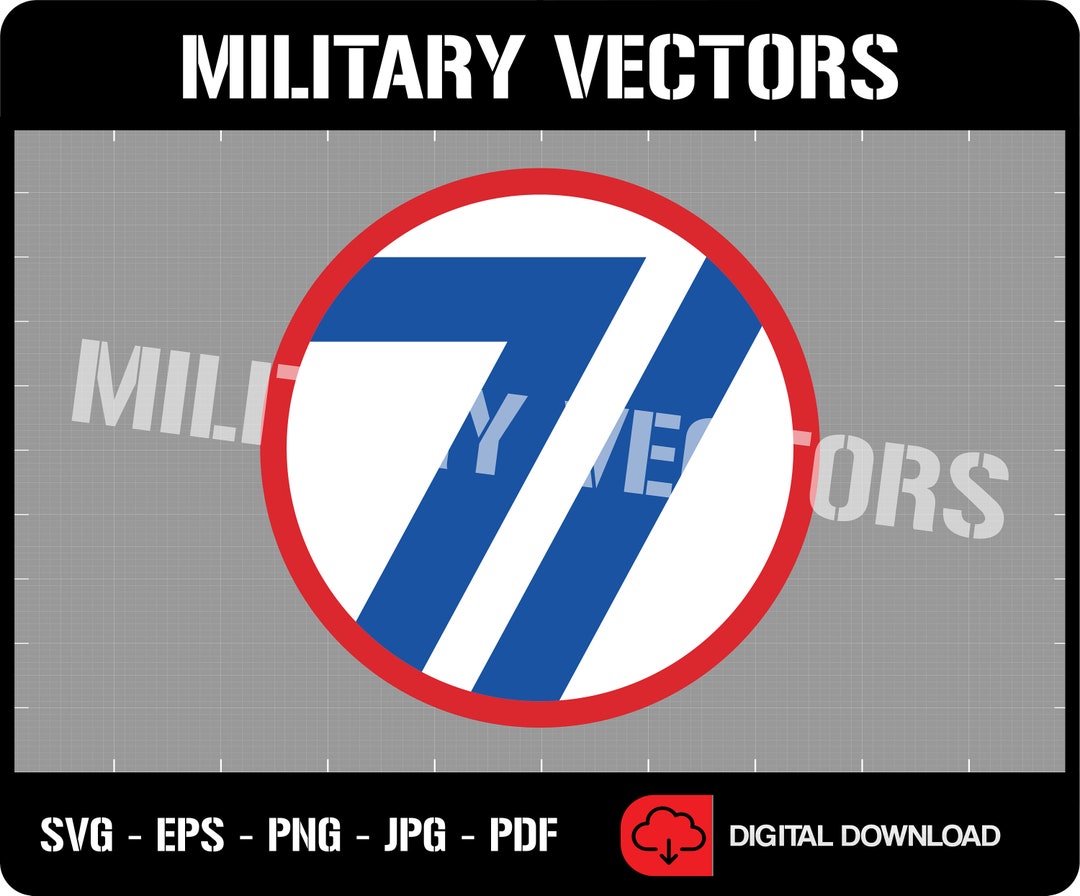 U.S. Army 71st Infantry Division Patch Pin Logo Decal Emblem Crest ...
