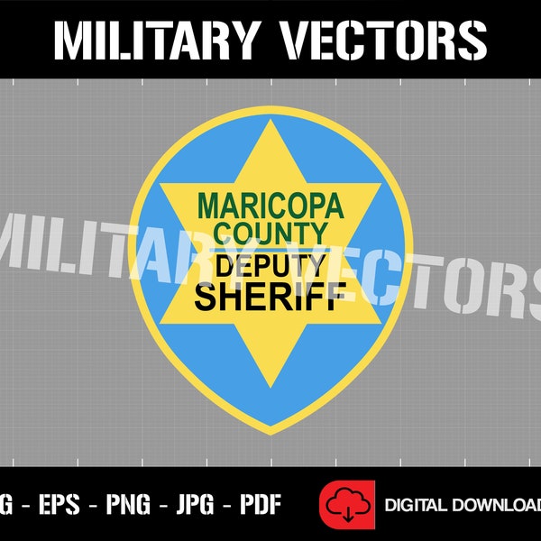 Maricopa County Sheriff Badge Svg - Etsy