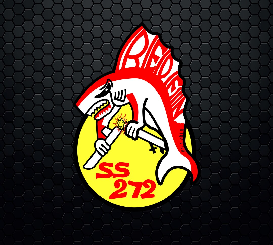U.S. Navy USS Redfin SS-272 Submarine - Patch Logo Decal Emblem Crest ...