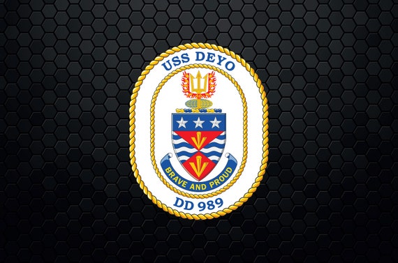 USS Deyo DD-989 US Navy Destroyer Patch Logo Decal Emblem | Etsy