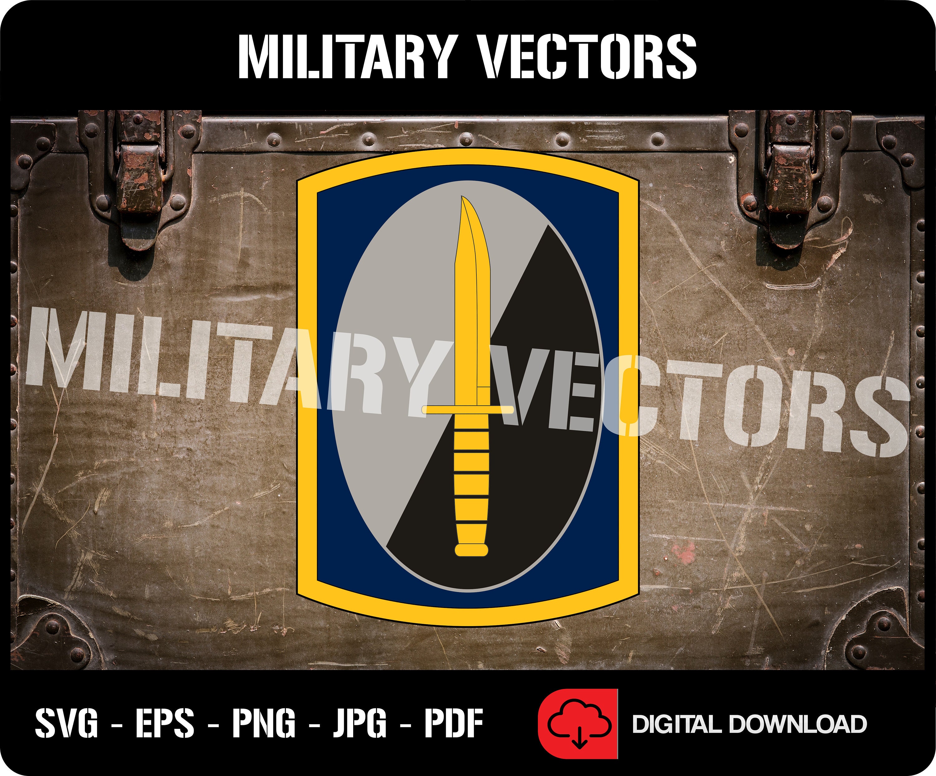 188th Infantry Brigade U.S. Army Infantry Patch Logo Decal Emblem Crest ...