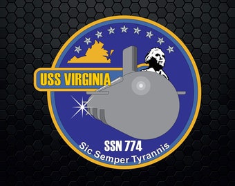 Virginia Class Submarine Vector - Etsy