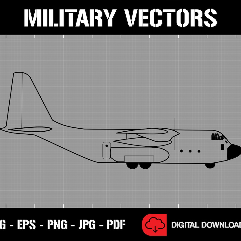 C130j Silhouette - Etsy