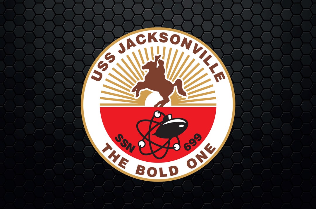 USS Jacksonville (SSN-699) Attack Submarine - Patch Logo Decal Emblem ...