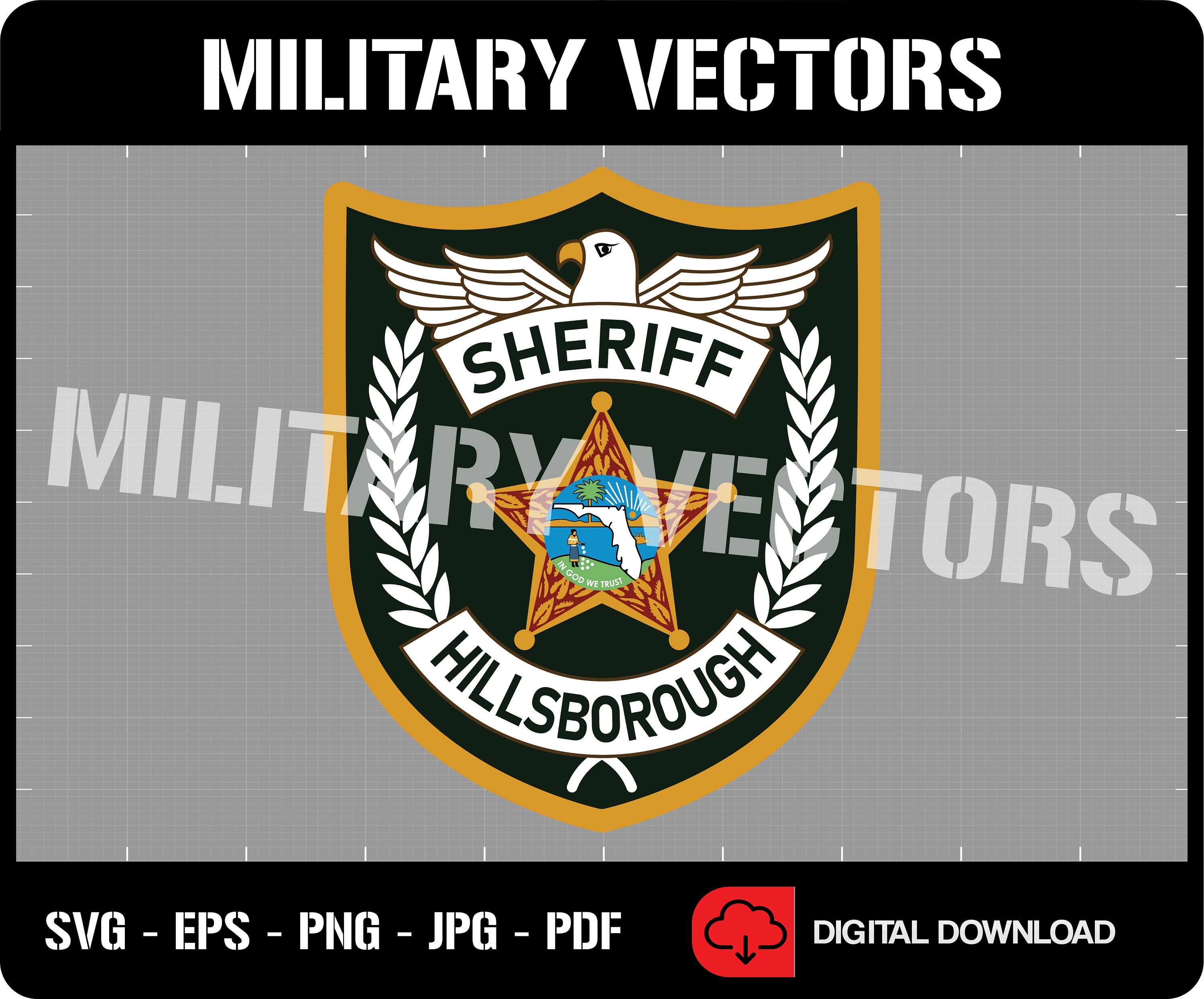 Hillsborough County Sheriffs Office Law Enforcement Etsy