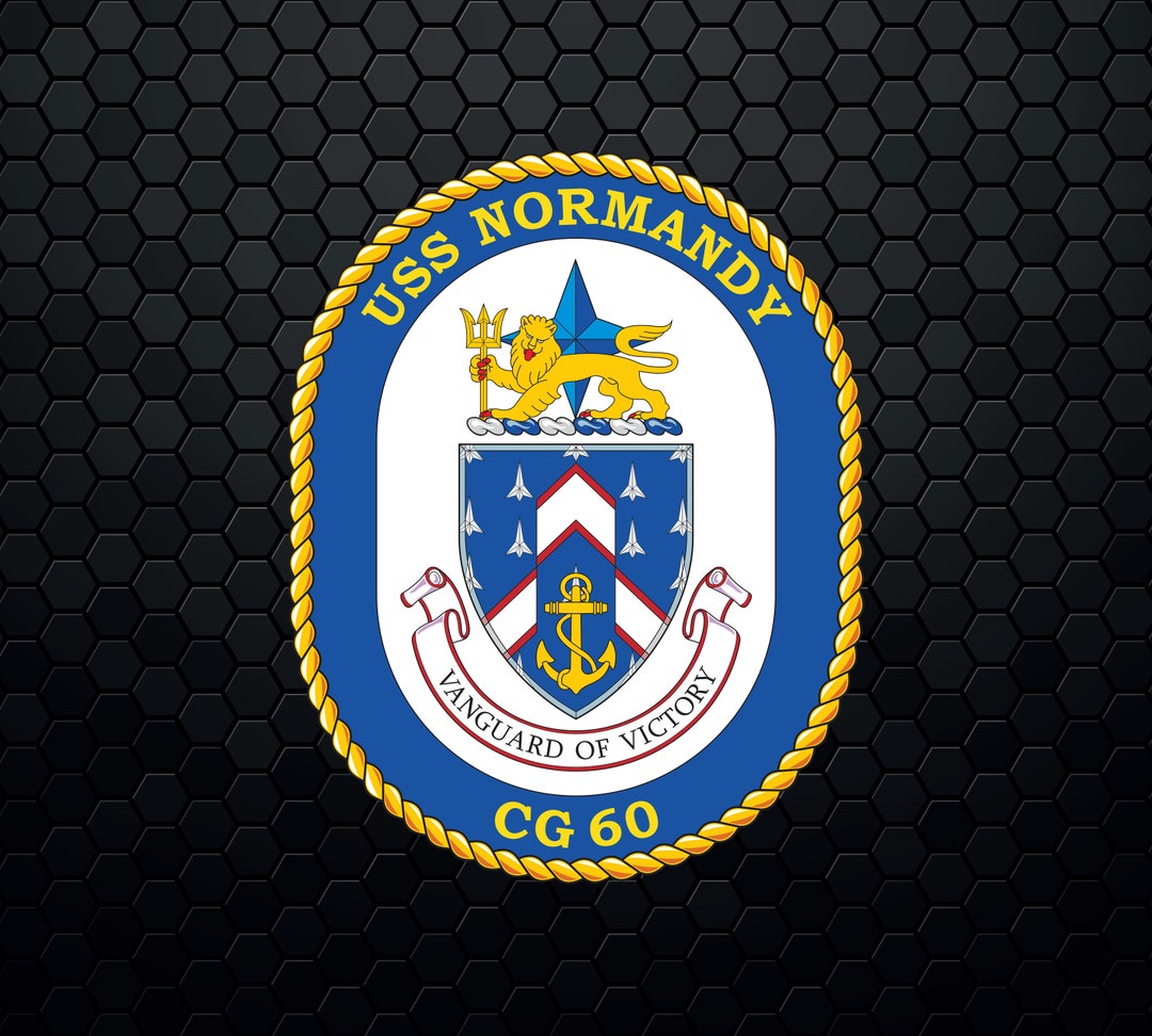 USS Normandy CG-60: U.S. Navy Cruiser Ship's Crest Logo - Etsy Hong Kong