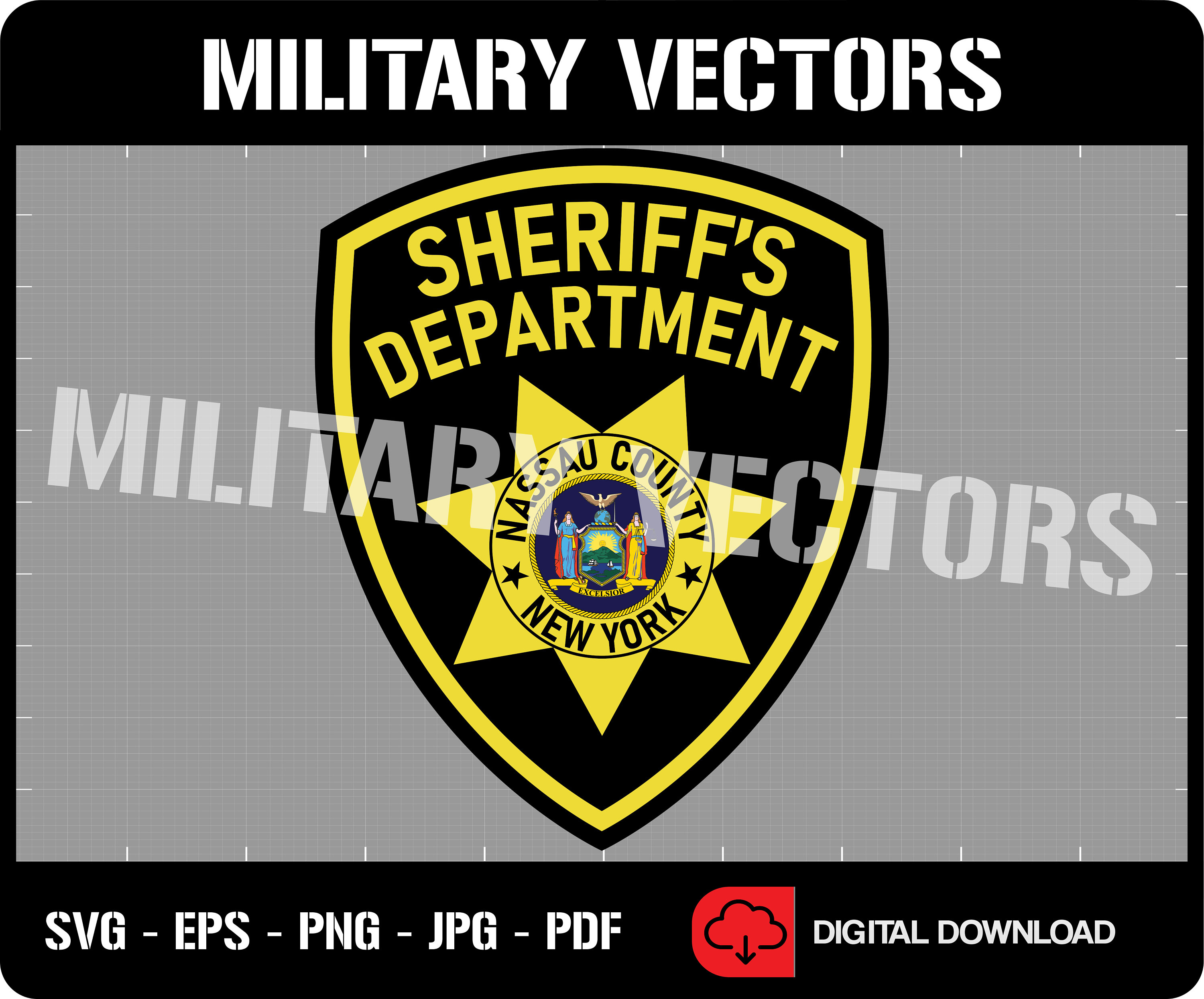 Nassau County Sheriff Law Enforcement Patch Logo Decal Emblem Crest ...