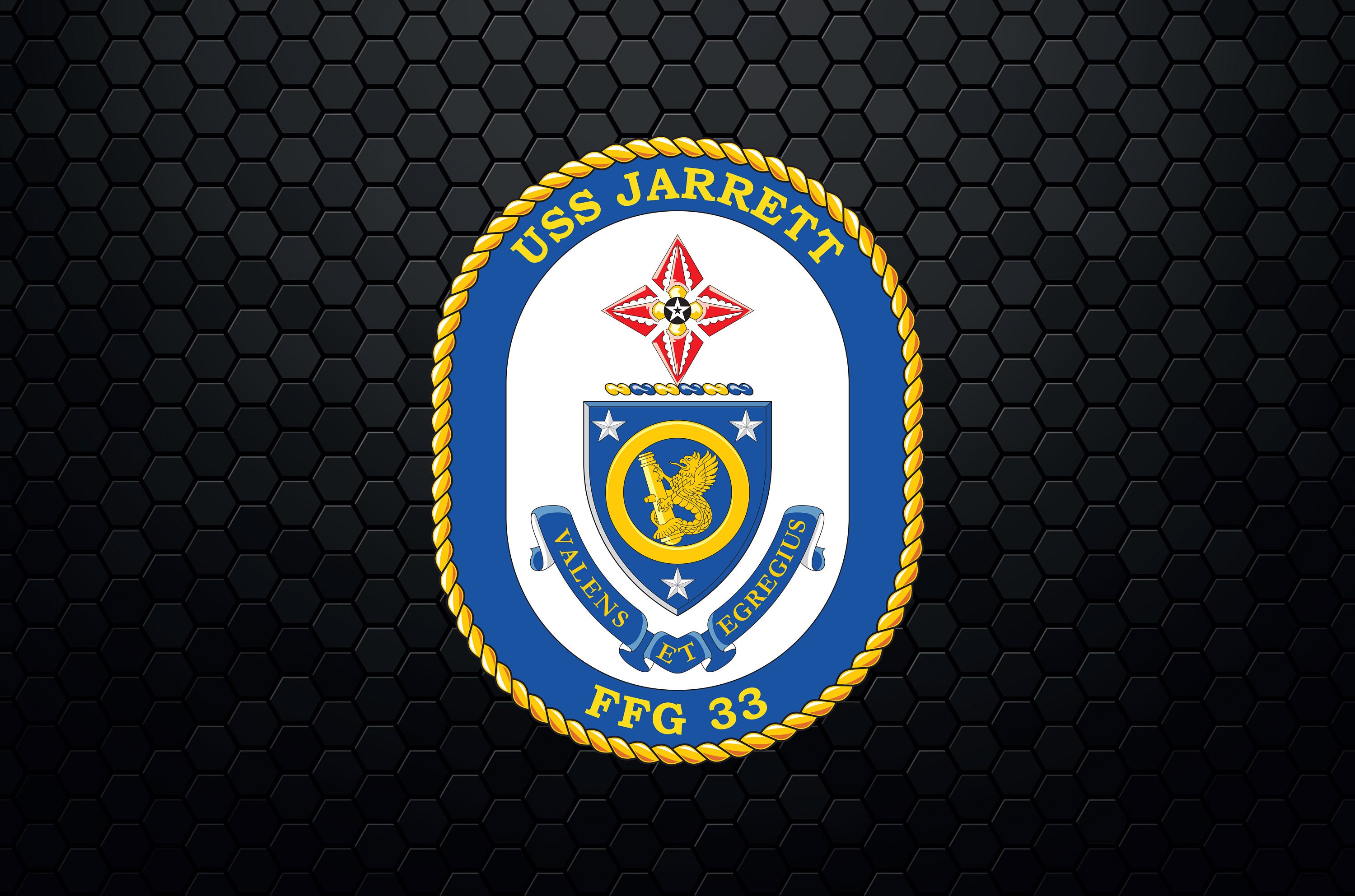 USS Jarrett FFG-33 Naval Frigate Patch Logo Decal Emblem - Etsy